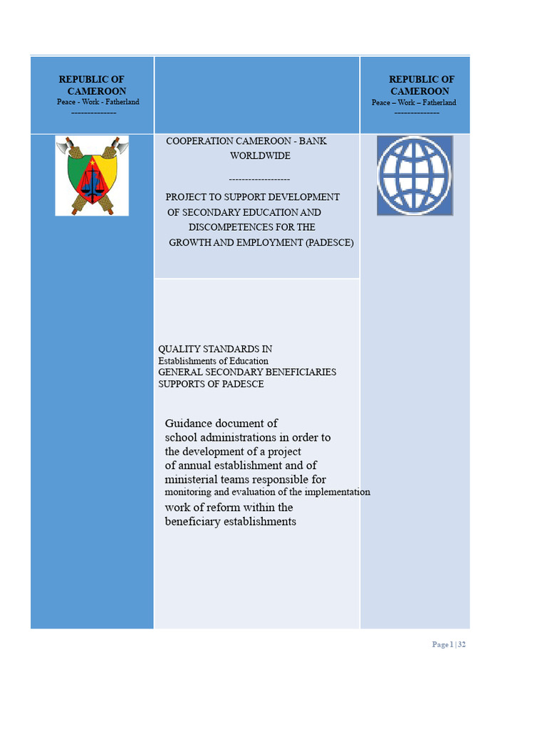 Standards and Norms of The Project | PDF | Learning | Teachers
