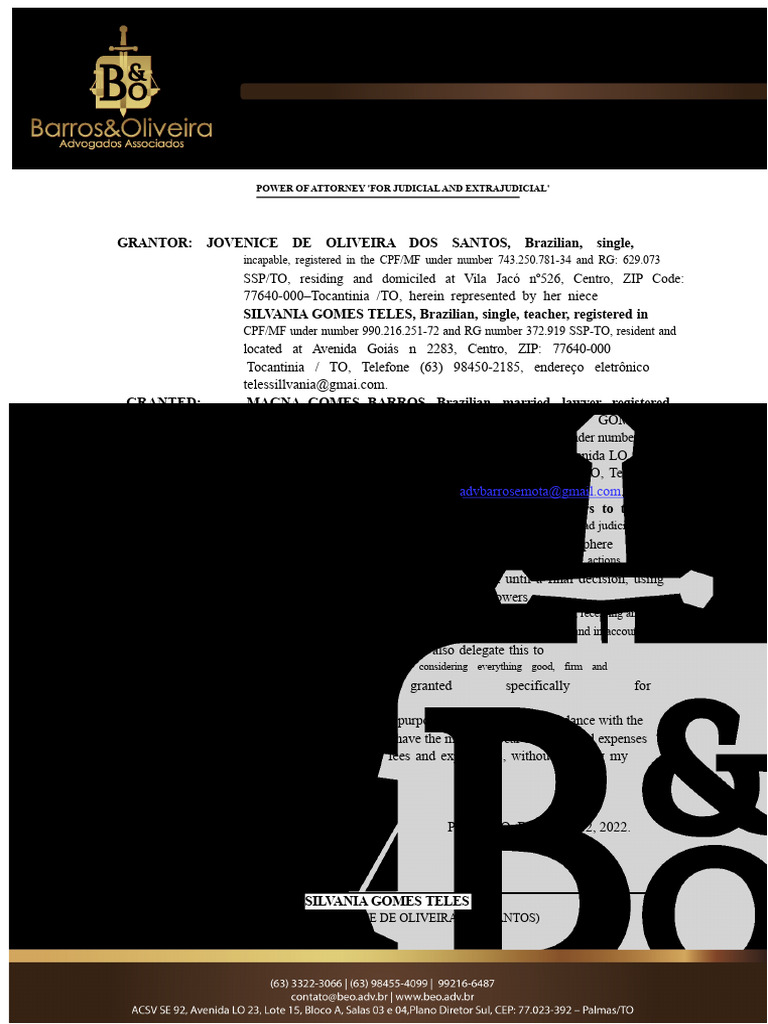 Power of attorney at ROGO | PDF | Common Law | Justice