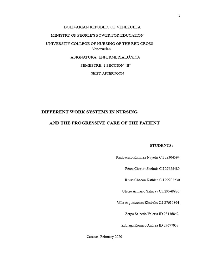 Progressive Care of The Patient | PDF | Nursing | Hospital