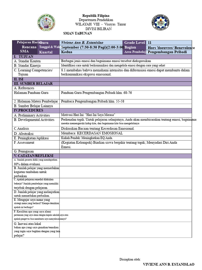 DLP Perdev Modul 8 Kuartal 2 | PDF