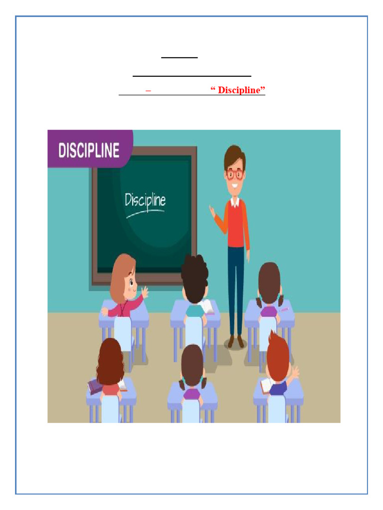 Importance of Discipline in Education | PDF