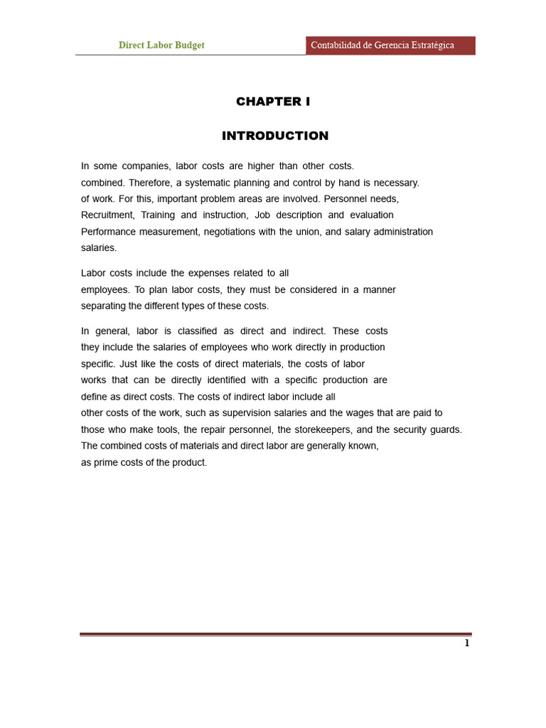 Direct Labor Budget Work | PDF | Overtime | Wage