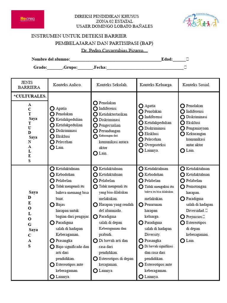 Format Identifikasi Bap | PDF