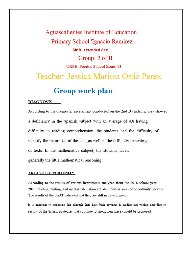 Annual Group Plan 2nd B | PDF | Intelligence | Cognitive Science