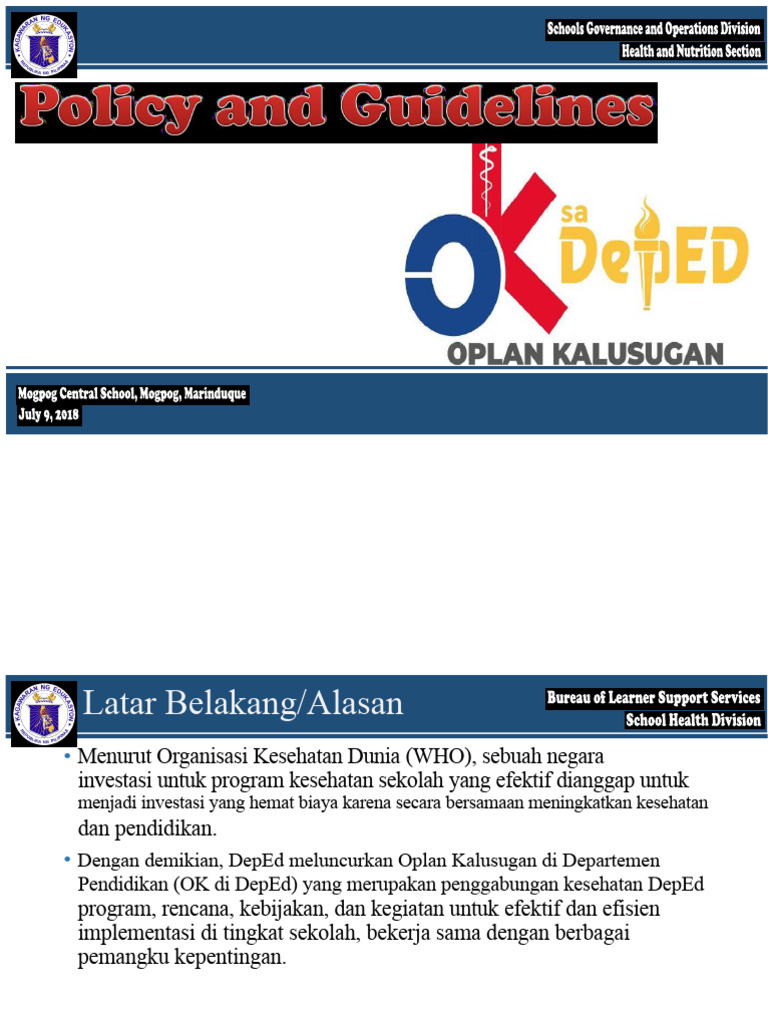 OK Kebijakan dan Pedoman DepEd | PDF