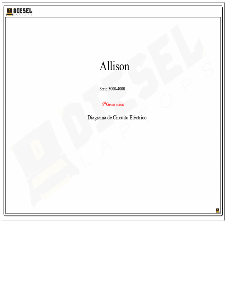 Allison - 3000 y 4000 Gen 5 | PDF | Componentes eléctricos | Electricidad