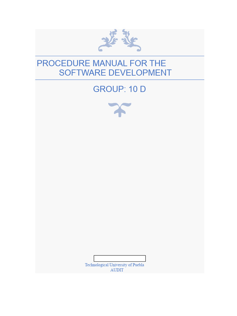Manual of Procedures For Software Development | PDF | Science ...