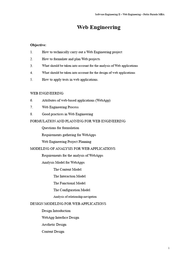 Web Engineering | PDF | Web Application | Agile Software Development