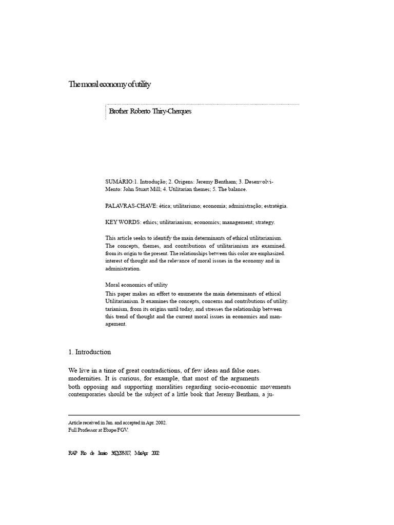 Ethical Utilitarianism PDF | PDF | Utilitarianism | Hedonism