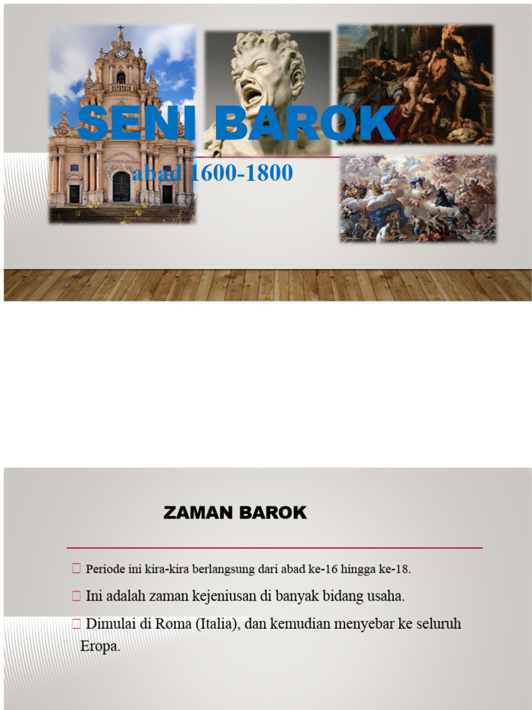 Seni Barok: Karakteristik dan Seniman Utama | PDF