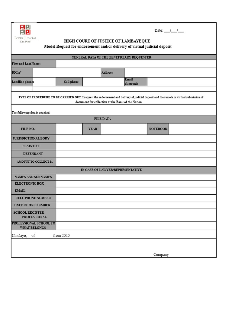Endorsement Request Form | PDF