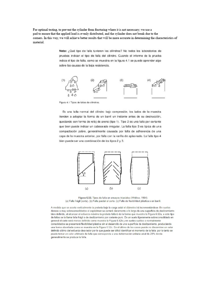 Concrete Cylinder Failure Analysis | PDF | Fracture | Concrete
