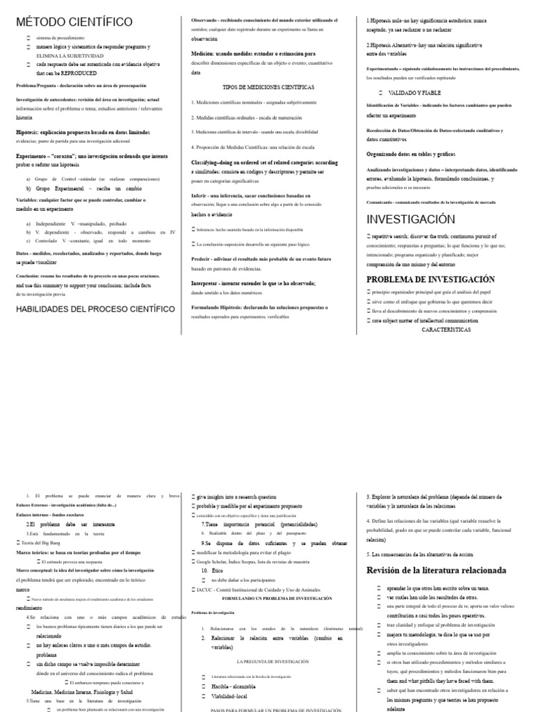 Método Científico y Formulación de Hipótesis | PDF | Experimentar ...