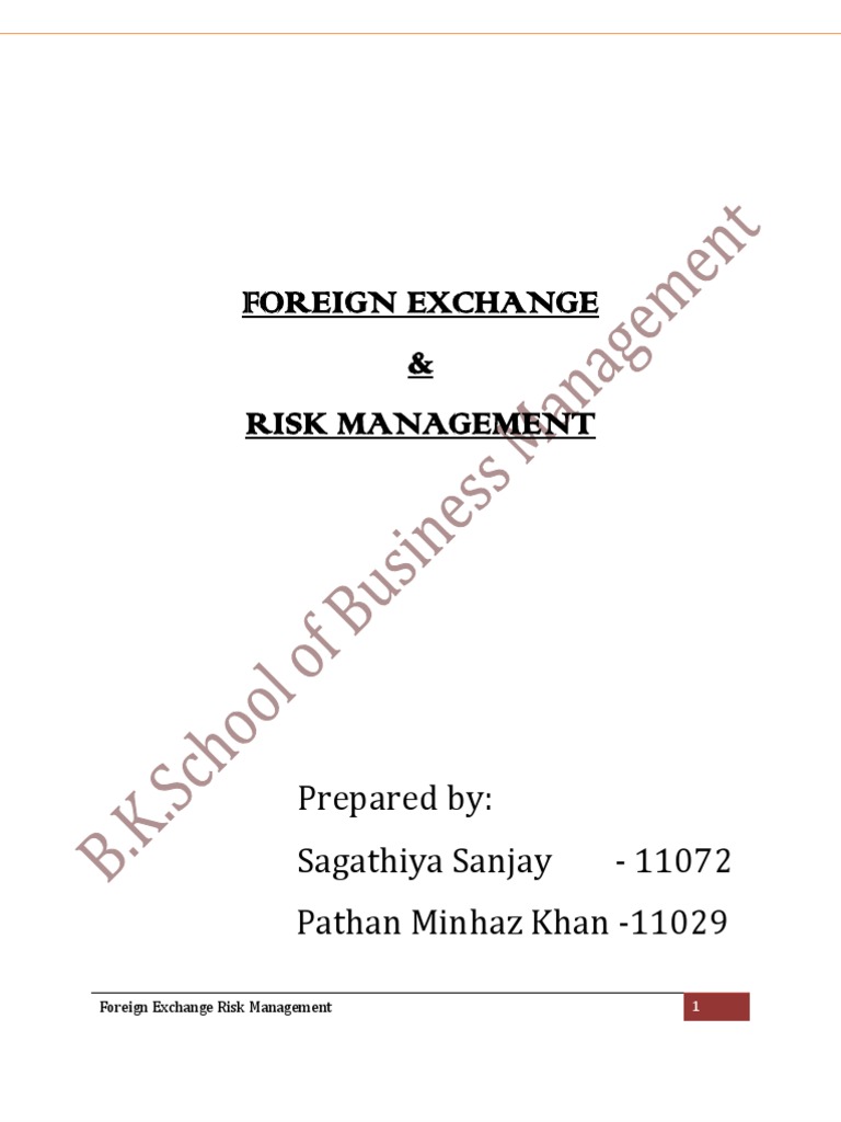 Foreign Exchange Risk Management | PDF | Swap (Finance) | Foreign ...