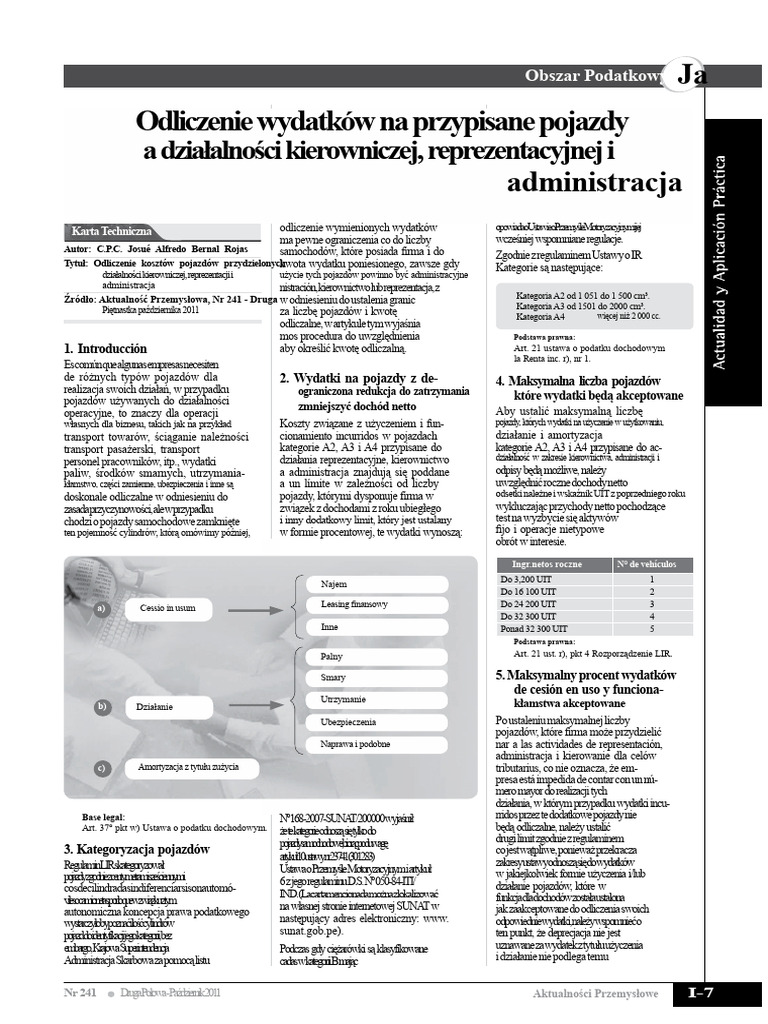 AUTA DOZWOLONE PRZEZ SUNAT.pdf | PDF