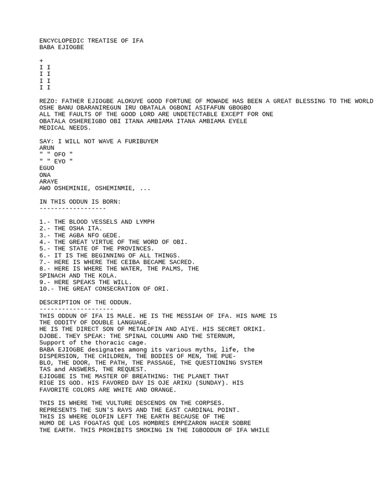 1 Baba Ejiogbe | PDF