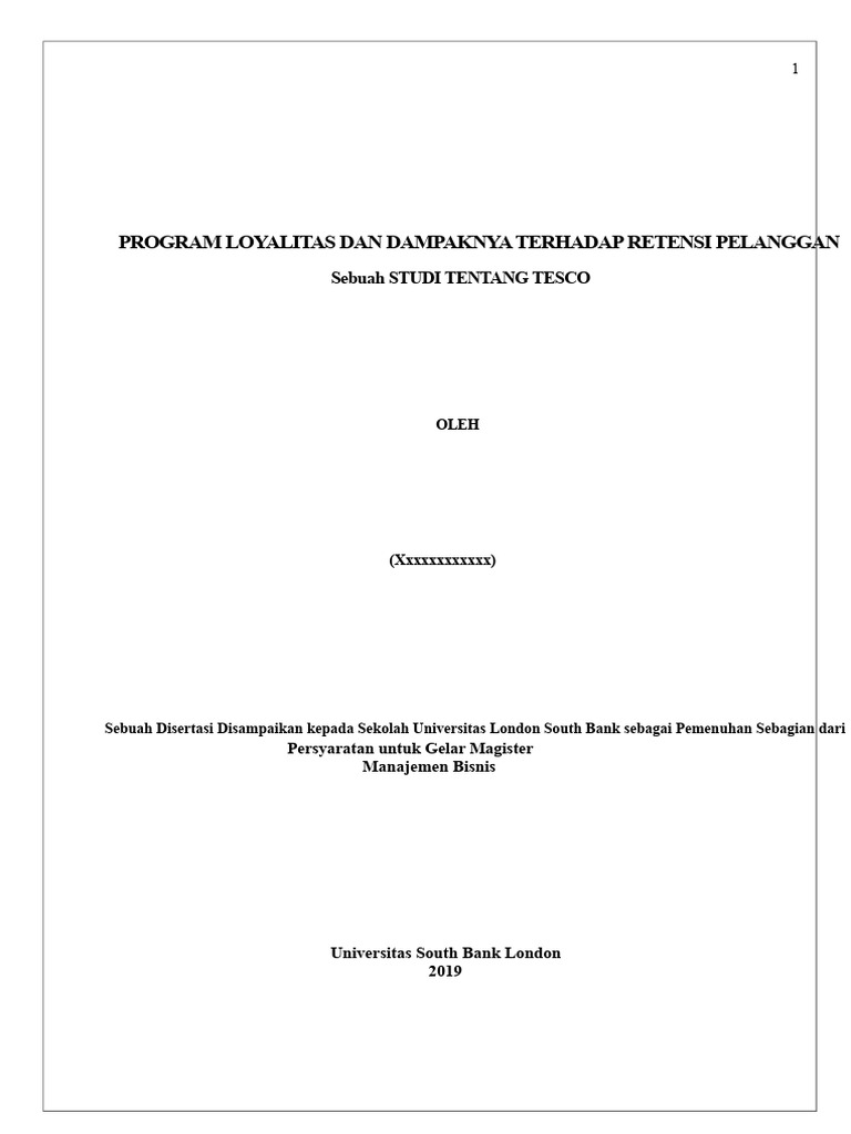 Dampak Program Loyalitas Tesco pada Retensi | PDF