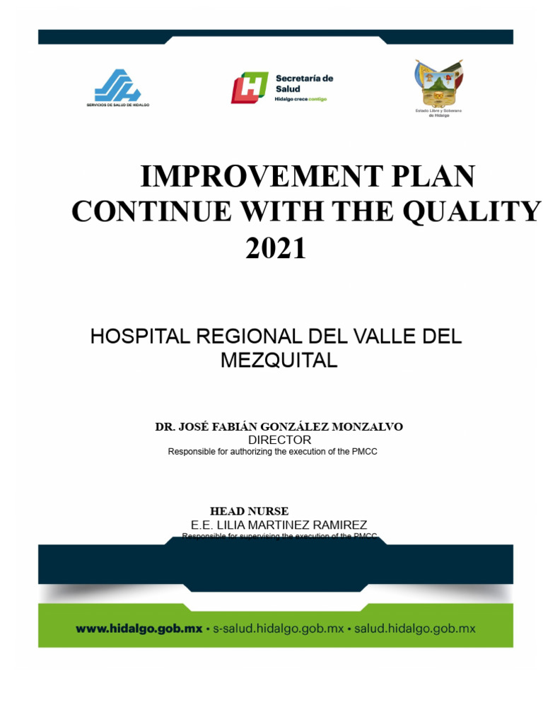 Continuous Quality Improvement Plan 2021 Class | PDF | Patient Safety ...