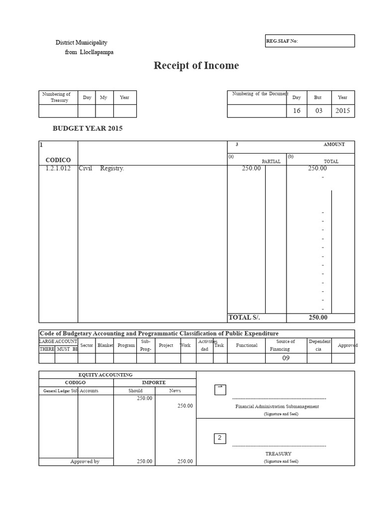 MODEL OF INCOME RECEIPT | PDF | Taxes | Economies