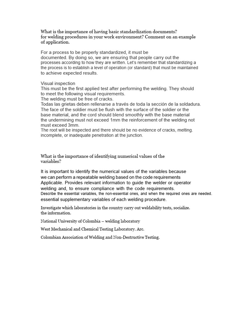 What is the importance of having basic standardization documents for ...