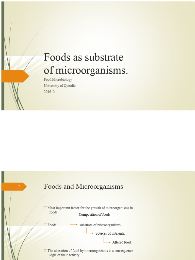 Microbial Growth Factors in Foods | PDF | Microorganism | Foods