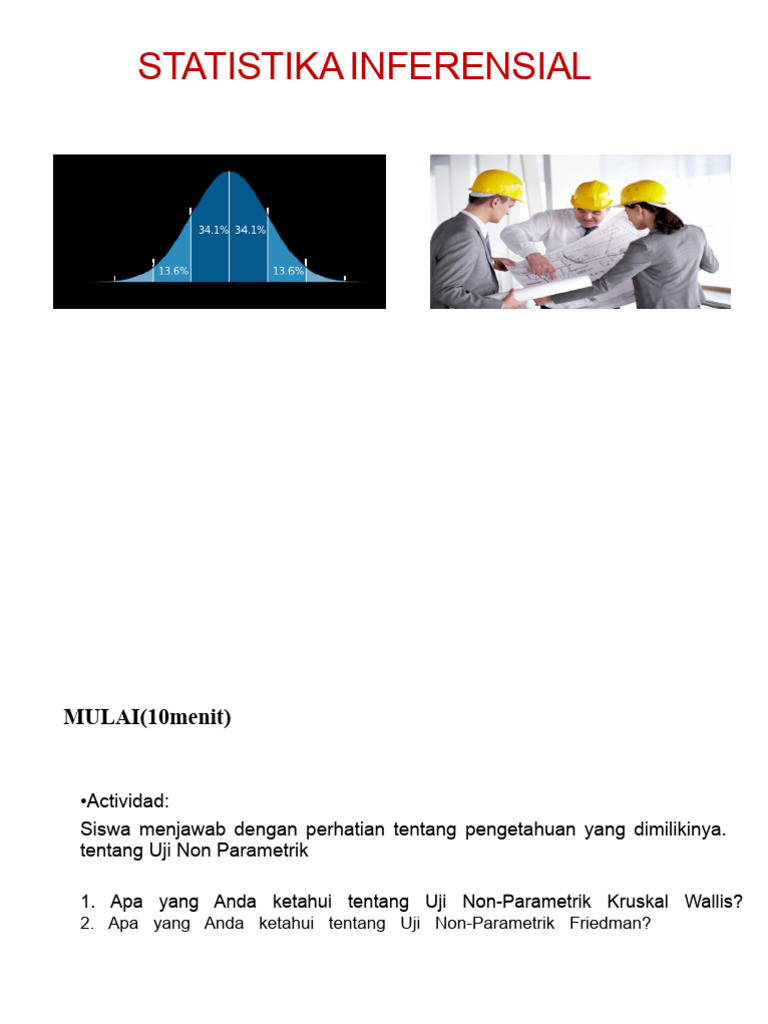 S11.s2 Uji Non Parametrik. Kruskall Wallis. Friedman | PDF