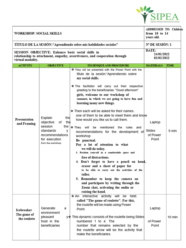 Workshop - Social Skills | PDF | Empathy | Decision Making