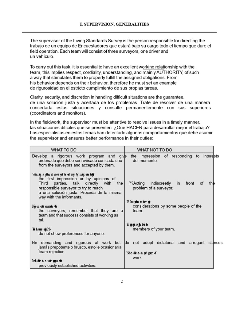 Work Plan of The Supervisor | PDF | Surveying | Business