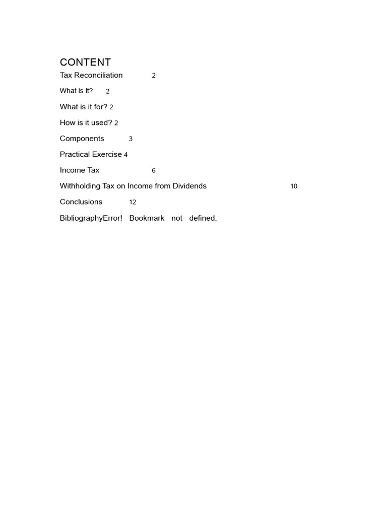 Tax Reconciliation | PDF | Tax Deduction | Taxes
