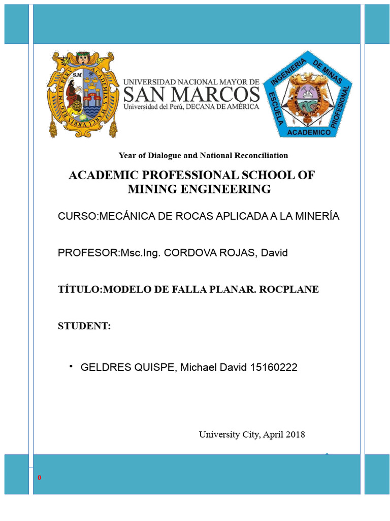 Planar Failure Analysis in Mining Engineering | PDF | Moment Magnitude ...