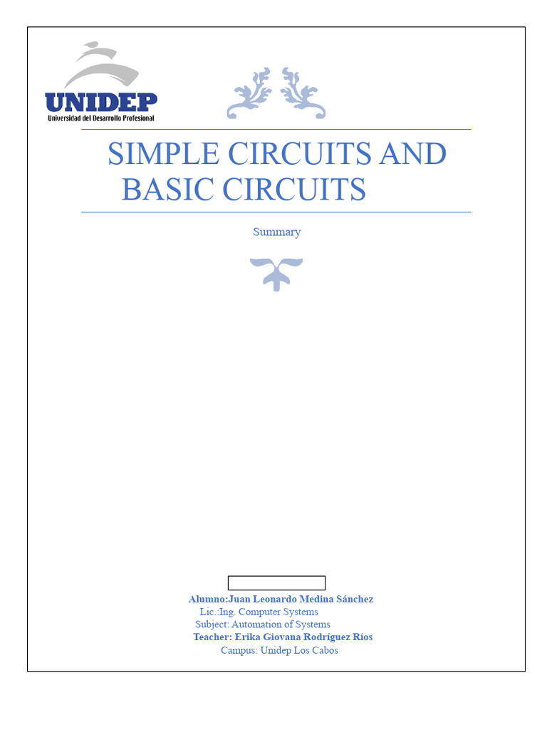 Simple and Basic Electrical Circuits | PDF | Electric Current | Voltage