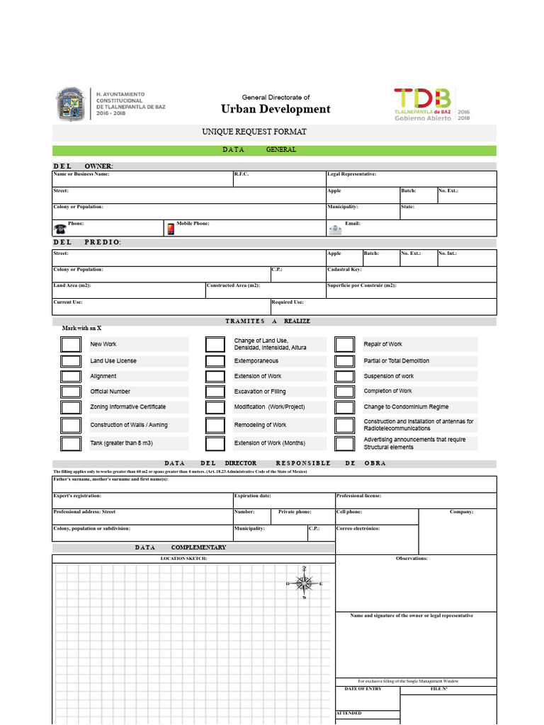 Urban Development Request Format Guide | PDF