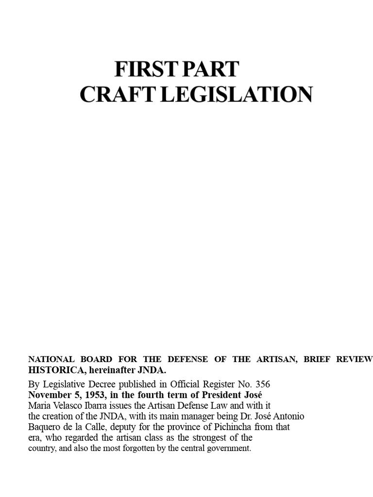 Craft Legislation | PDF | Taxes | Tax Exemption