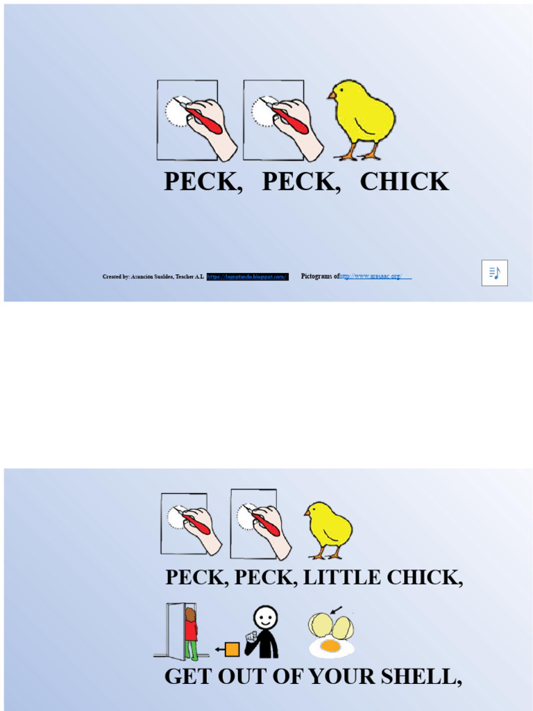 Children's Song: Peck, Peck, Chick | PDF