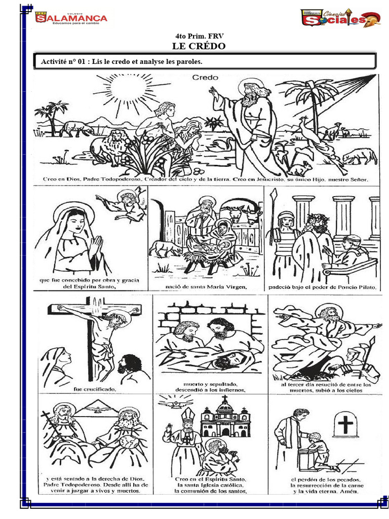 Analyse et Importance du Credo Catholique | PDF | Profession de foi ...