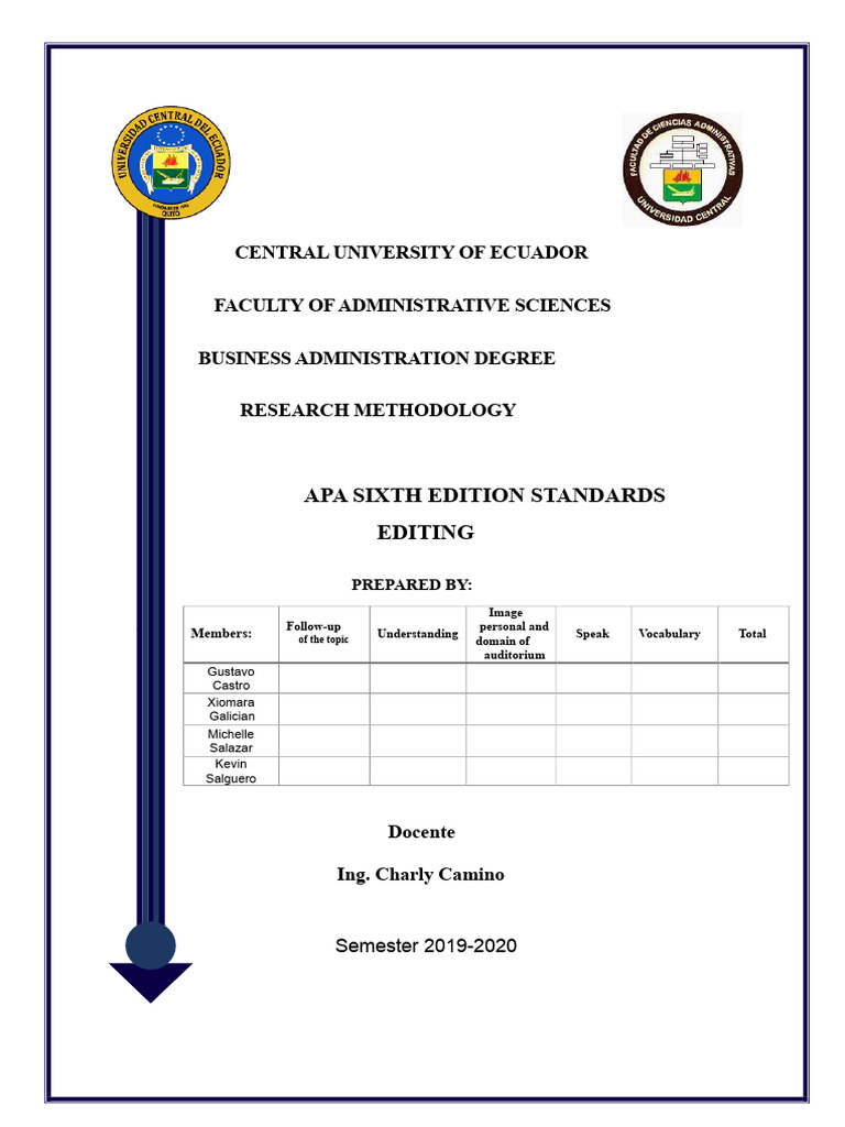 Apa Sixth Edition Standards | PDF | Apa Style | Digital Object Identifier