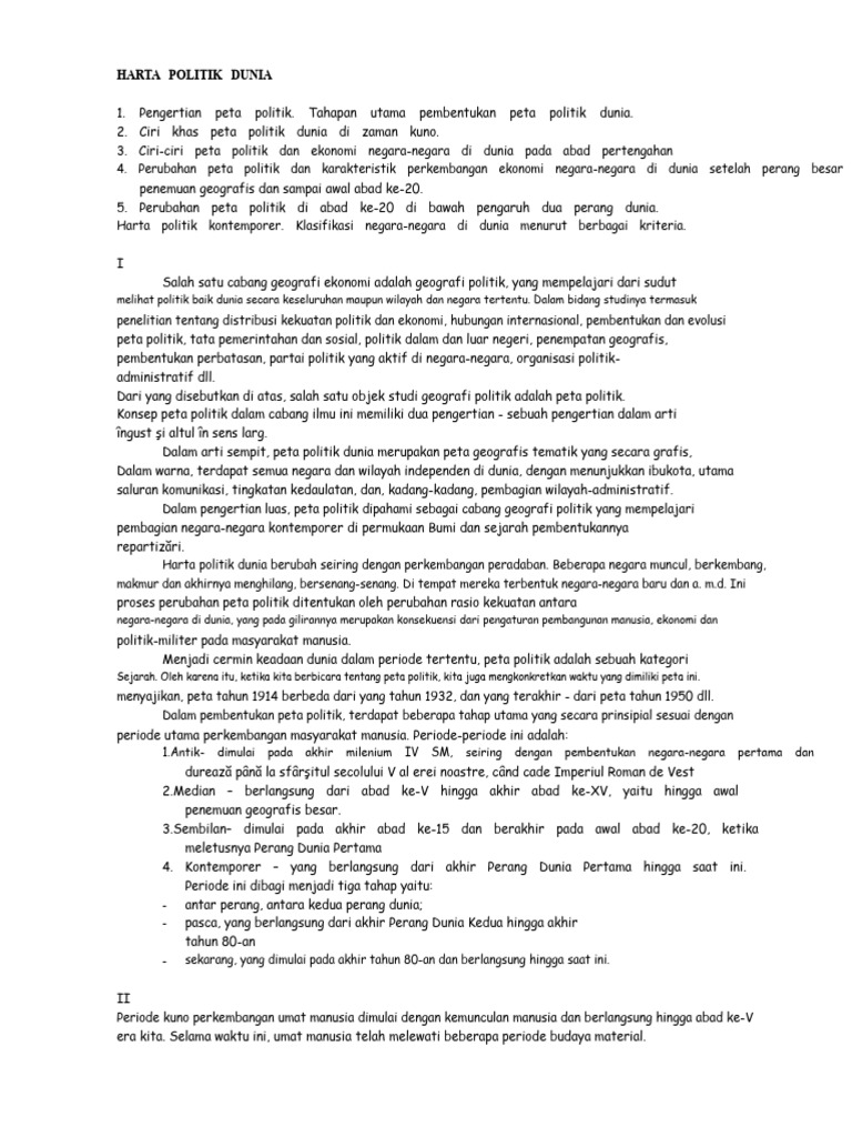 Peta-Politik-Dunia | PDF