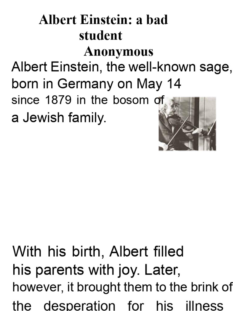 Albert Einstein | PDF