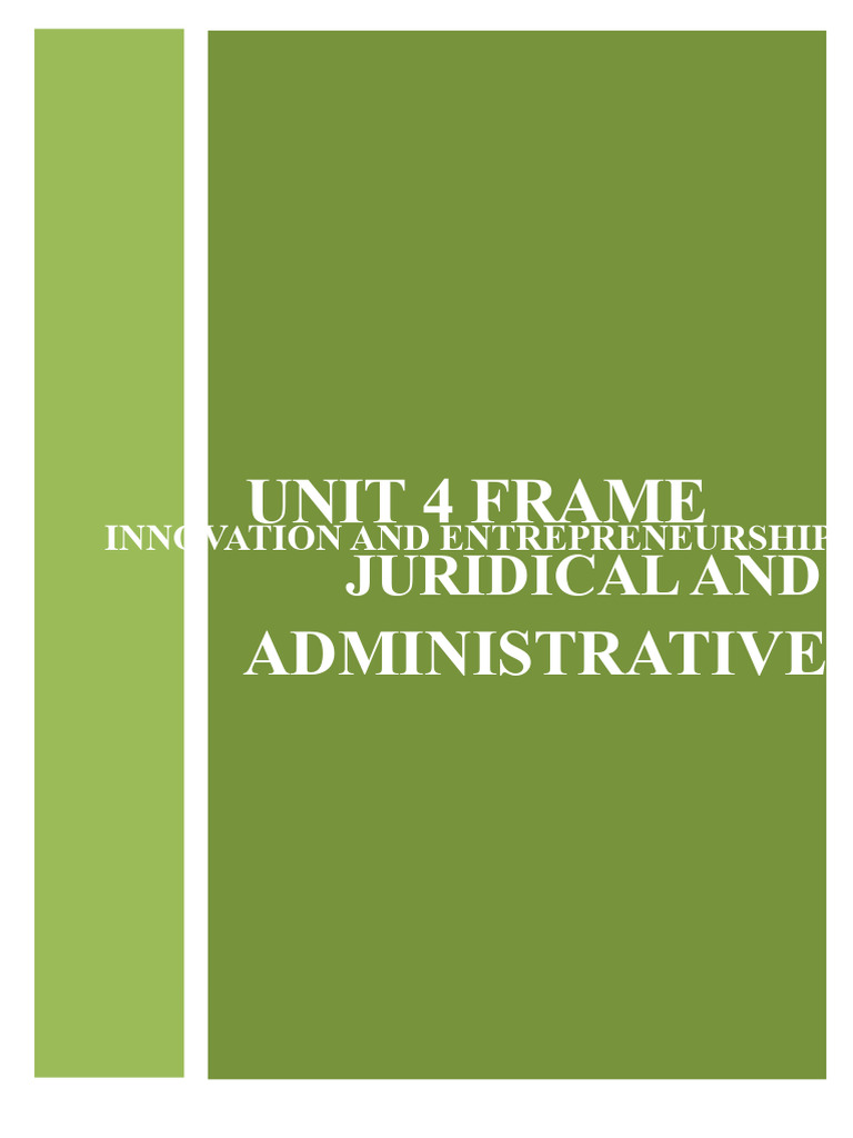 Unit 4 Legal and Administrative Framework | PDF | Taxes | Quality ...