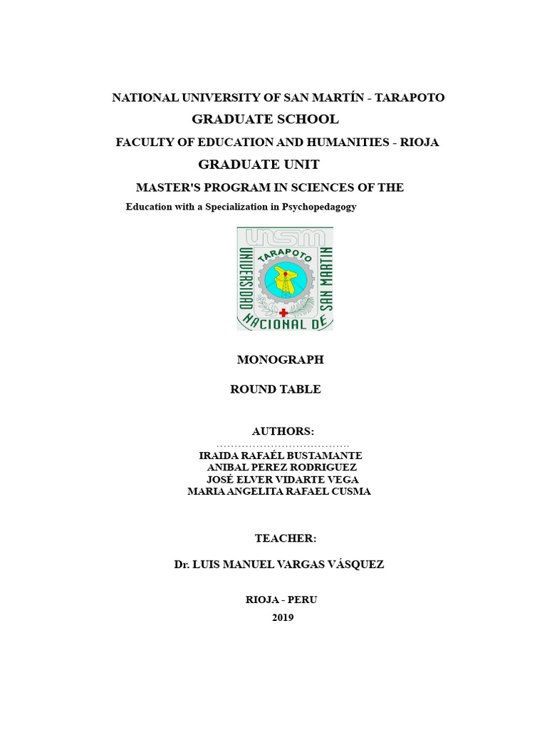 GROUP MONOGRAPH | PDF | Round Table