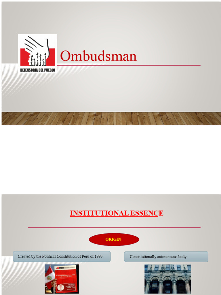 Ombudsman - Slide | PDF | Rights | Governance