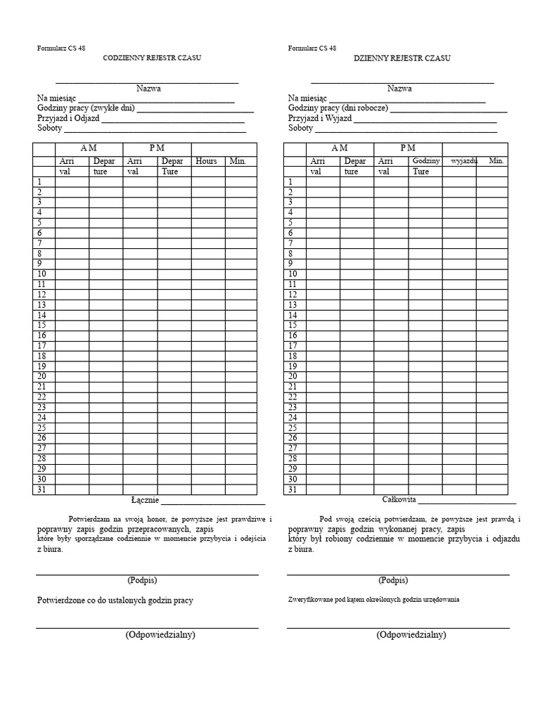 CS Form 48 (DTR) PDF | PDF