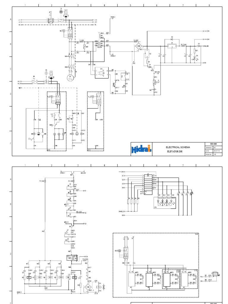 Electrical Diagram DH - Ee540 | PDF | Relay | Switch