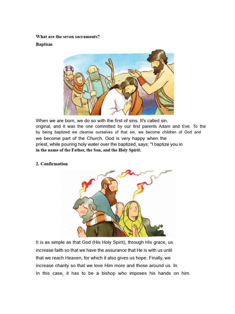 The 7 Sacraments A | PDF | Baptism | Sacraments