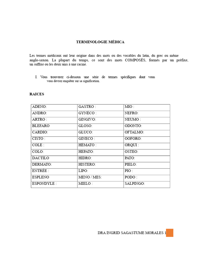Terminologie Médicale | PDF | Système génito-urinaire | Médecine clinique