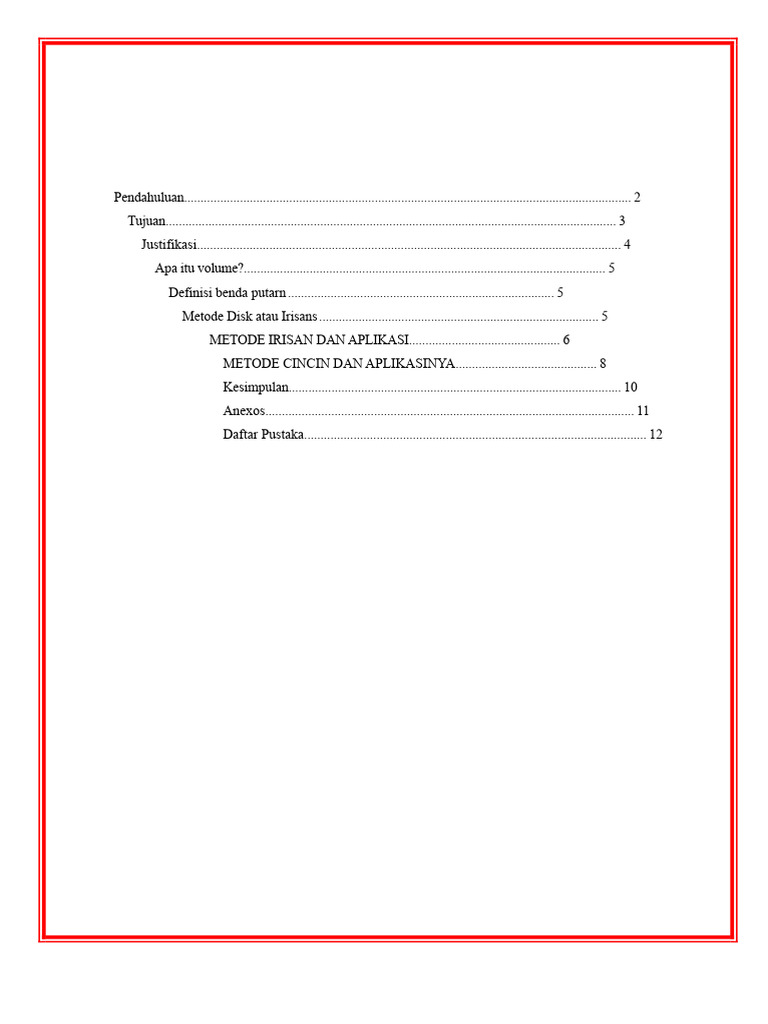 Metode Menghitung Volume Benda Padat | PDF