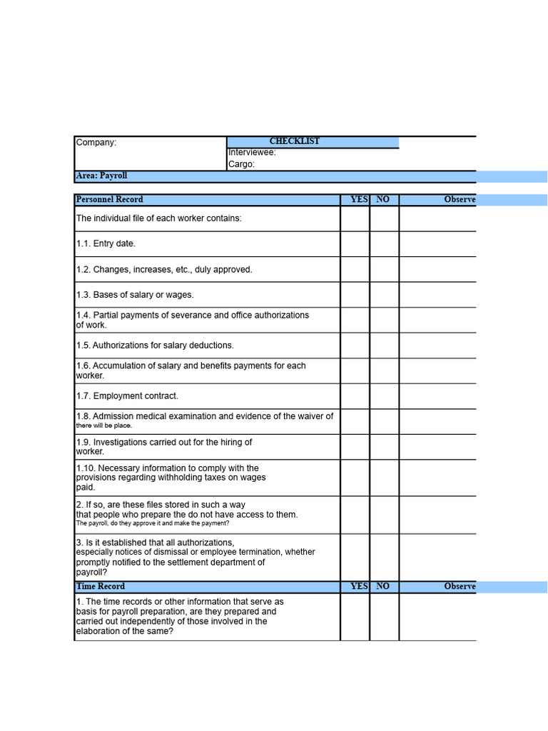 Payroll Compliance Checklist | PDF | Payroll Tax | Payroll