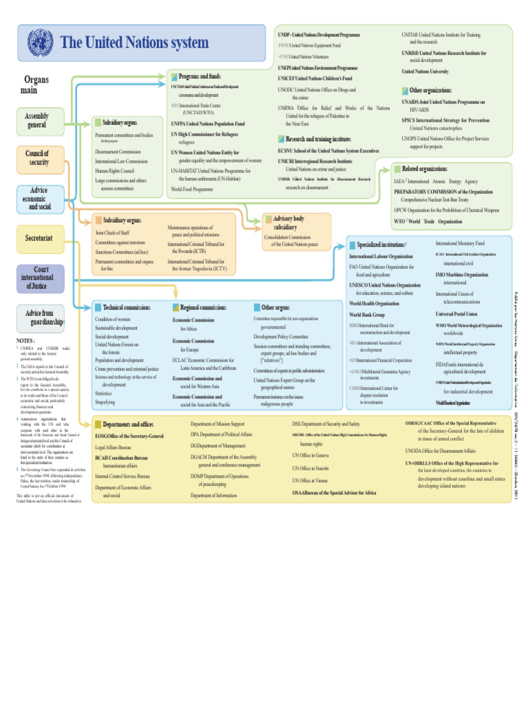 UN Organizational Chart | PDF | United Nations | International Relations