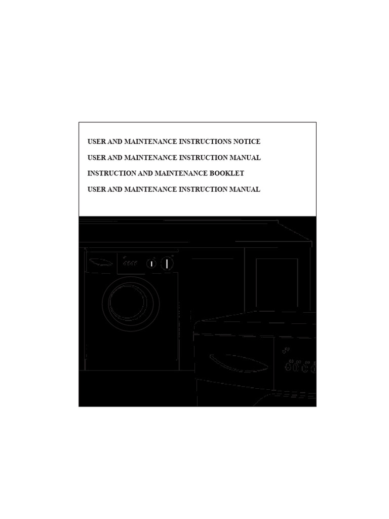 Washing Machine User Manual & Guide | PDF | Washing Machine | Clothing