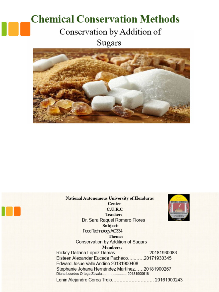 Sugar-Based Food Conservation Methods | PDF | Fruit Preserves | Sugar
